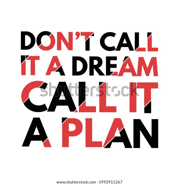 Dont Call Dream Call Plan Sliced Stock Vector (Royalty Free) 1992911267