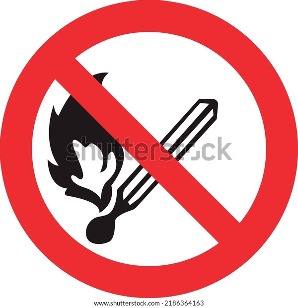 Dont Light Fire Safety Sign Vector Stock Vector (Royalty Free ...