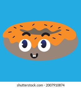 Donut Character Happy Face Stock Vector (Royalty Free) 2007910874 ...