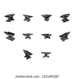 Doodle Anvil Icon Set Outline Stock Vector (Royalty Free) 1310711597 ...