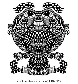 Doodle Art Boy On White Background Stock Vector (Royalty Free) 641194342