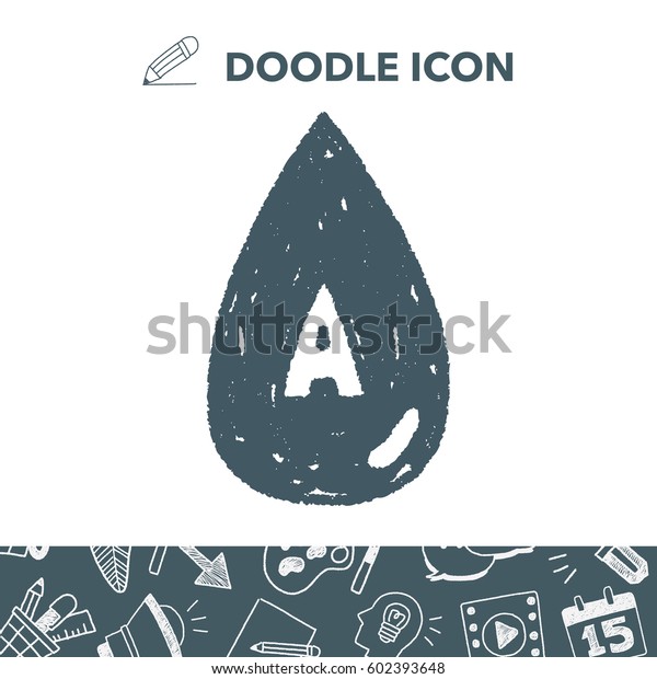 Doodle Blood Stock Vector (Royalty Free) 602393648 | Shutterstock