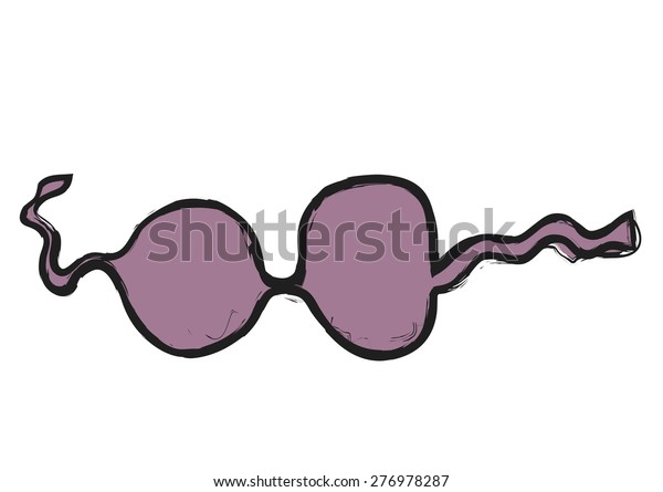 Doodle Bra Vector Illustration Icon Stock Vector (Royalty Free ...