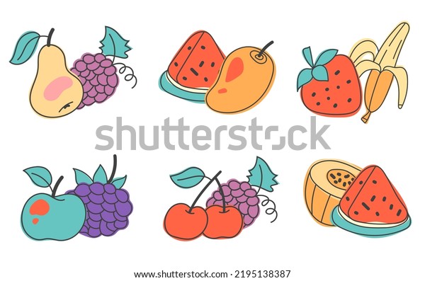 Doodle Cartoon Simple Line Art Style Stock Vector (Royalty Free ...