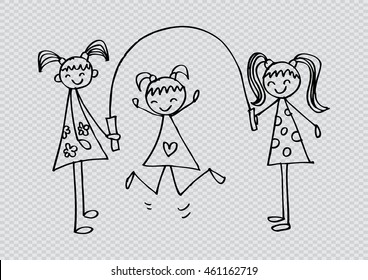 Vector Cartoon Stick Figure Drawing Conceptual Stock Vector (Royalty ...