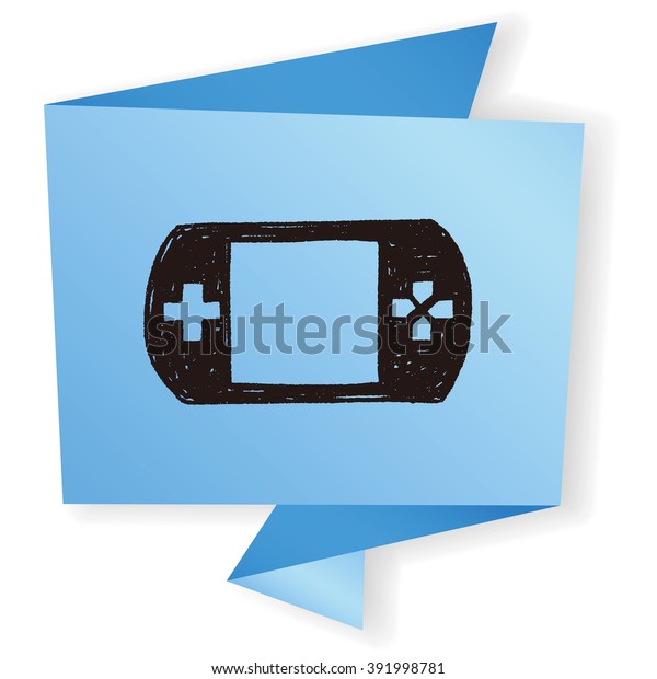 Doodle Consoles Stock Vector (Royalty Free) 391998781 | Shutterstock
