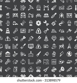 Doodle Construction Icons Stock Vector (Royalty Free) 175400306