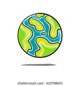 Doodle Earth Stock Vector (Royalty Free) 610708691 | Shutterstock