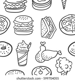 Doodle Element Food Various Stock Vector (Royalty Free) 599704055 ...