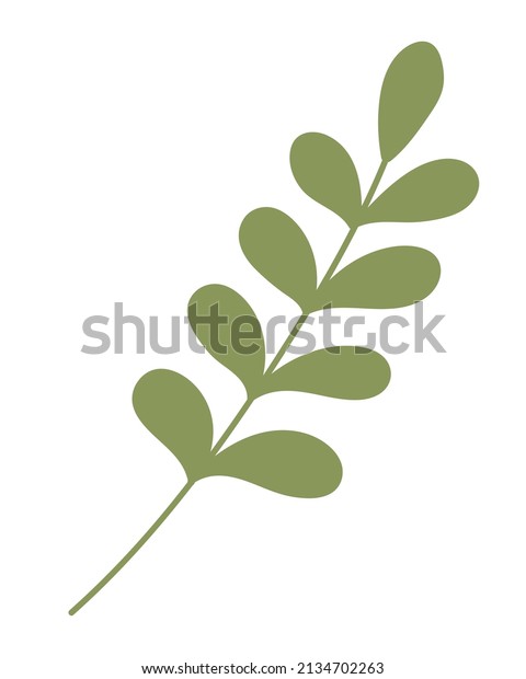 Doodle Flat Clipart Simple Twig Easy Stock Vector (Royalty Free ...