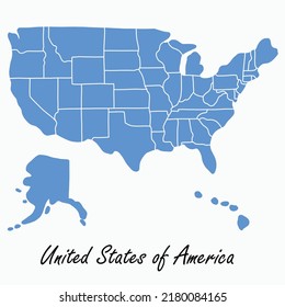 Doodle Freehand Drawing Usa Map Vector Stock Vector (Royalty Free ...