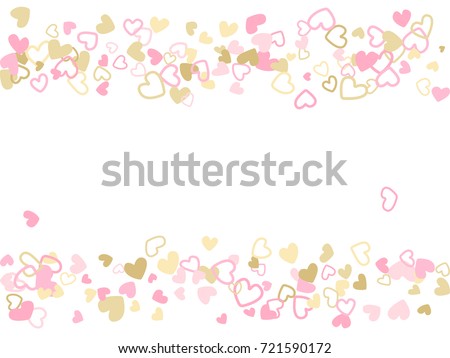 Doodle Heart Border Vector Pattern Background Stock Vector (Royalty ...