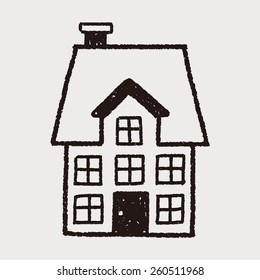 Doodle House Stock Vector (Royalty Free) 260511968 | Shutterstock