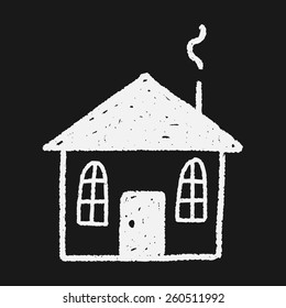 Hand Drawn Home Icon Doodle Sketch Stock Vector (Royalty Free ...