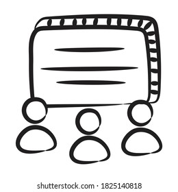 Doodle Icon Classroom Hand Drawn Style Stock Vector (Royalty Free ...