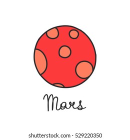 Doodle Icon Mercury Vector Illustration Stock Vector (Royalty Free ...