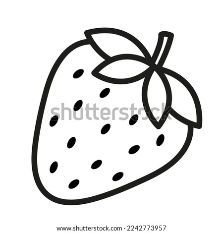 Strawberry Outline Drawing | Free download on ClipArtMag