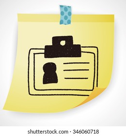 Doodle Id Card Stock Vector (Royalty Free) 427116373