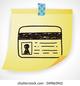 Doodle Id Card Stock Vector (Royalty Free) 349863962 | Shutterstock
