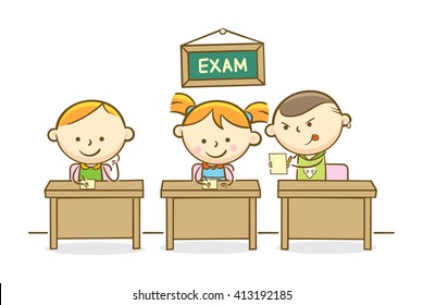 22 Kids exam cheating Stock Illustrations, Images & Vectors | Shutterstock