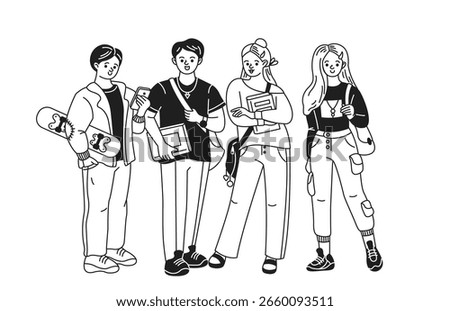 Student Clipart Black And White | Free download on ClipArtMag