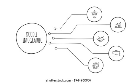 Destitución infográfica con 4 opciones. Iconos: vector de stock (libre ...