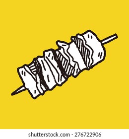 Doodle Kebab Stock Vector (Royalty Free) 276722906 | Shutterstock