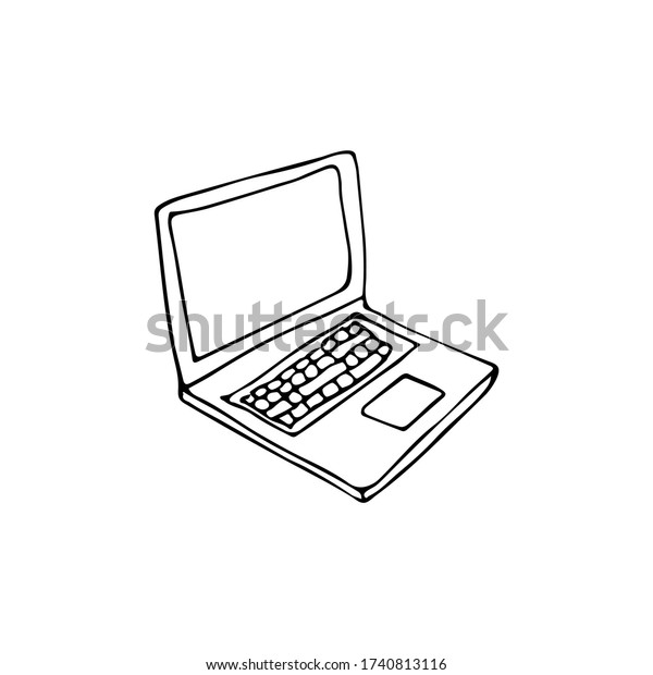 Doodle Laptop Icon Vector Hand Drawn Stock Vector (Royalty Free ... Doodle Laptop Icon Vector Hand Drawn Stock Vector (Royalty Free ...