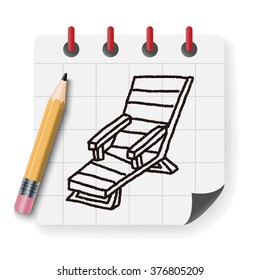 Doodle Lounge Chair Stock Vector (Royalty Free) 376795606