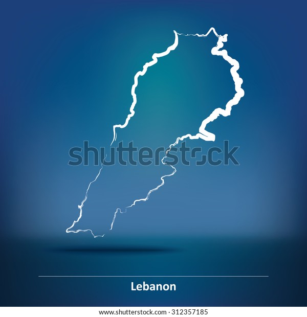 Doodle Map Lebanon Vector Illustration Stock Vector (Royalty Free ...
