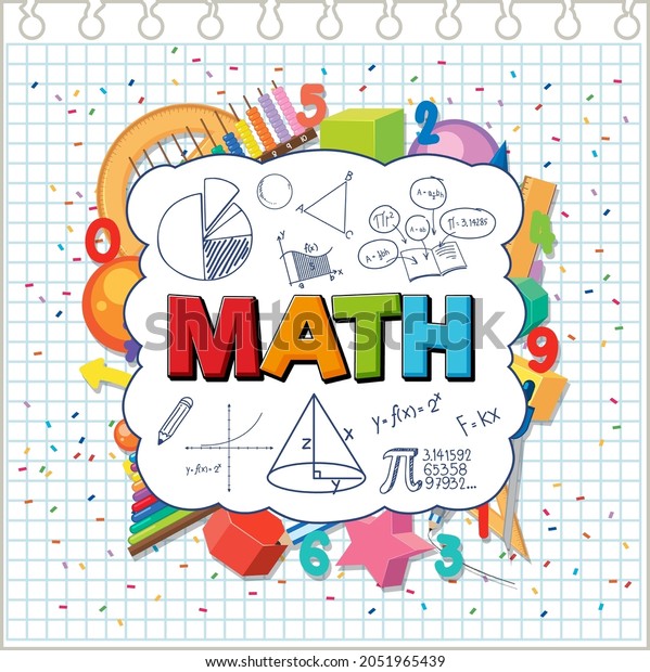 Doodle Math Formula Mathematics Font Illustration Stock Vector (Royalty ...