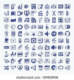 8,234 Multimedia doodle icon Images, Stock Photos & Vectors | Shutterstock