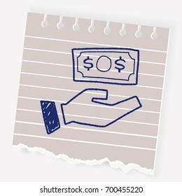 Doodle Money Stock Vector (Royalty Free) 700455220 | Shutterstock