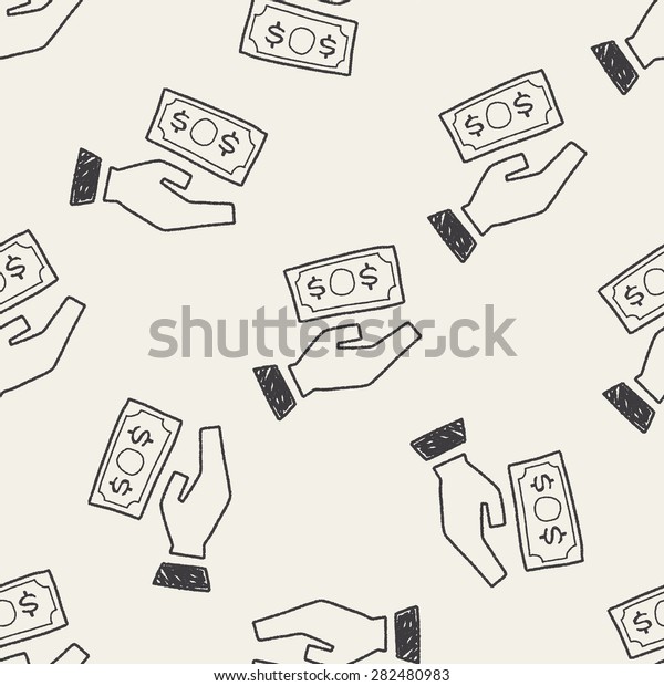Doodle Money Stock Vector (Royalty Free) 282480983