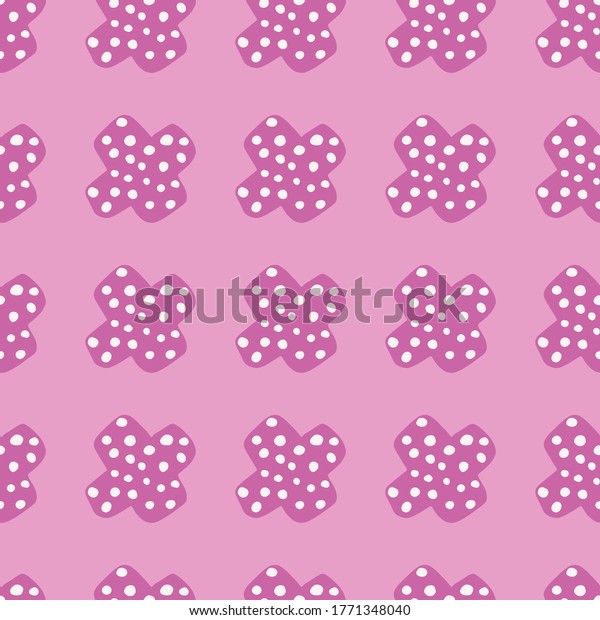 Doodle Plus Sign Wallpaperhand Drawn Cute Stock Vector (Royalty Free ...