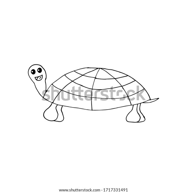 Doodle Sea Turtle Hand Drawn Sea Stock Vector (Royalty Free) 1717331491 ...