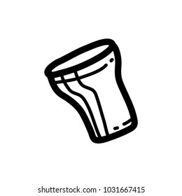 Doodle Sketch Glass Design Vector Stock Vector (Royalty Free ...