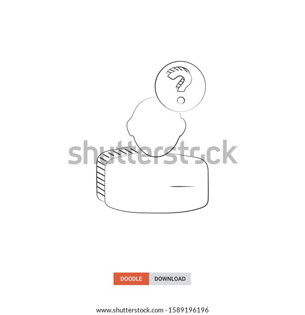 Doodle Sketch Reason Concept On White Stock Vector (Royalty Free ...
