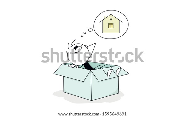 Doodle Stick Figure Man Dreaming About Stock Vector (Royalty Free ...