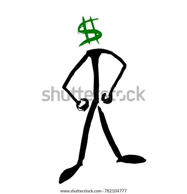 Doodle Stick Figure Wealthy Man Stock Vector (Royalty Free) 782104777 ...