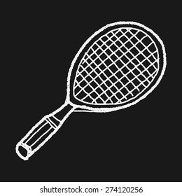 Doodle Tennis Racket Stock Vector (Royalty Free) 274120256 | Shutterstock
