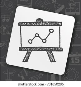 Doodle Whiteboard Chart Stock Vector (Royalty Free) 731850286 ...