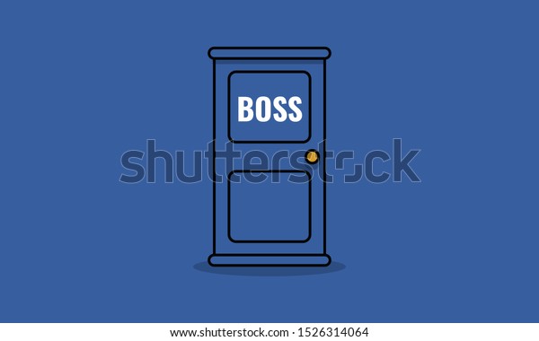 Door Boss Written On Stock Vector (Royalty Free) 1526314064