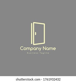 Door Company Logo Design Template Vector Stock Vector (Royalty Free ...
