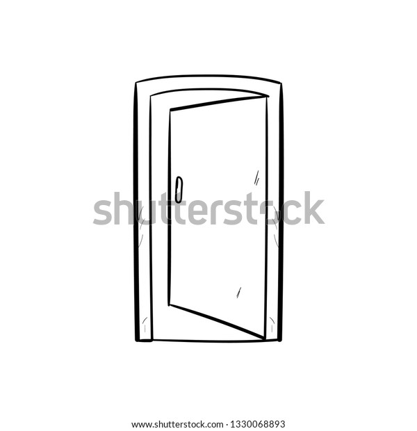 Door Doodle Icon Vector Stock Vector (Royalty Free) 1330068893 ...