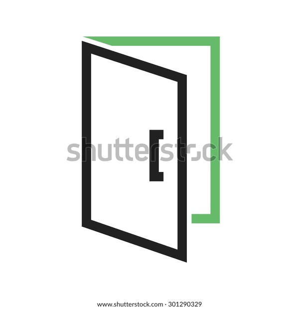 Door Entrance Exit Icon Vector Image Stock Vector (Royalty Free ...