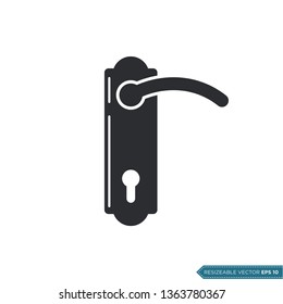 Door Handle Icon Vector Template Stock Vector (Royalty Free) 1363780367 ...