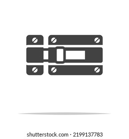 Door Latch Lock Icon Transparent Vector Stock Vector (Royalty Free ...