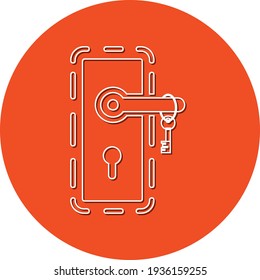 Door Security Lock Icon Digital Lock Stock Vector (Royalty Free ...