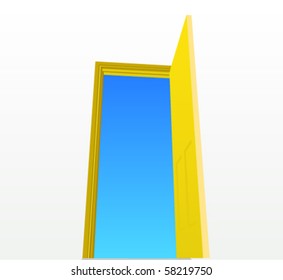 Door Sky Stock Vector (Royalty Free) 58219750 | Shutterstock